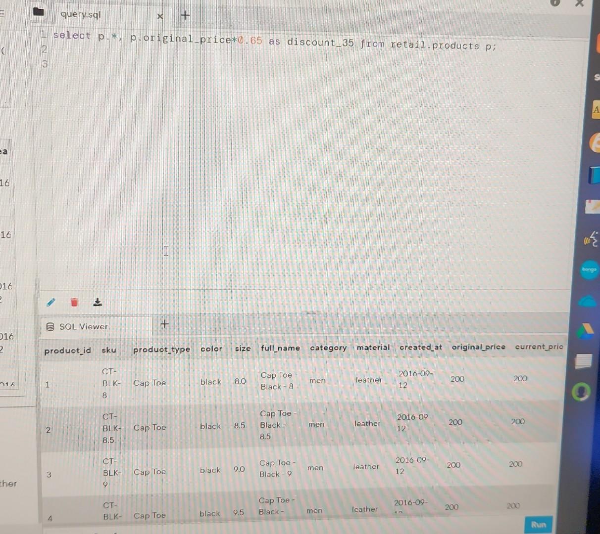 Solved Challenge #1 - Part 5 Task Determine what the sale | Chegg.com