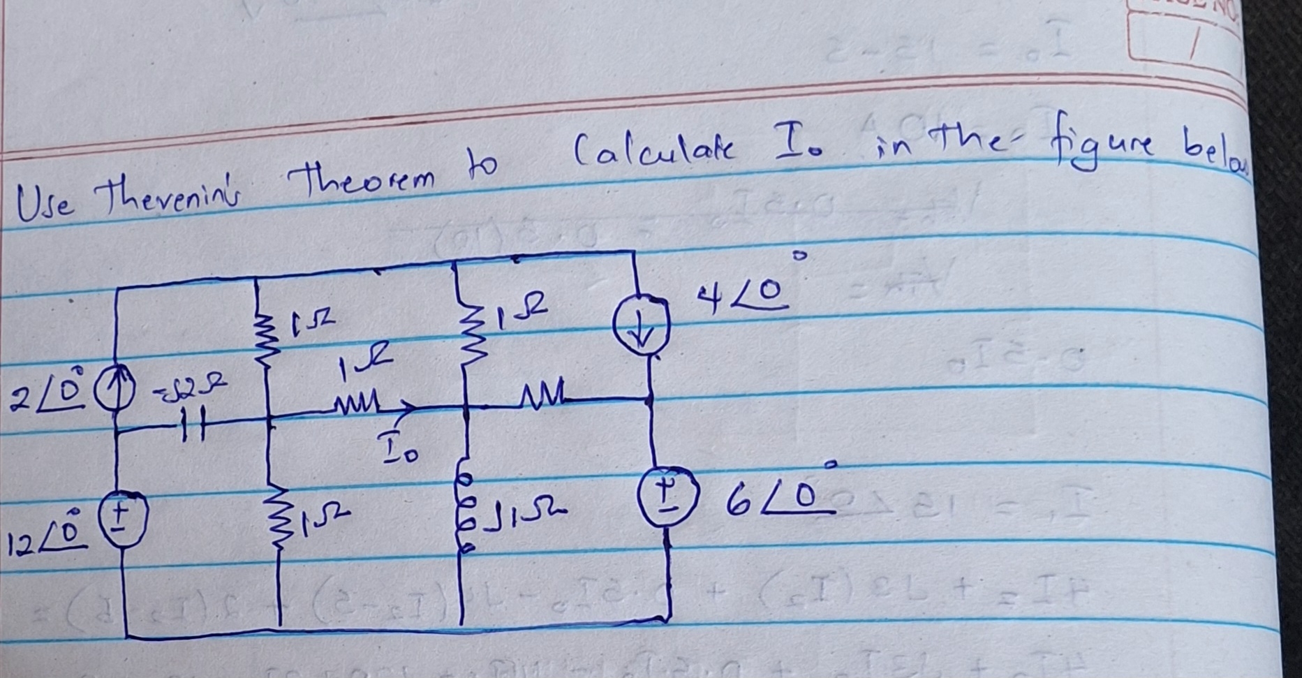 Use Therenin's theorem to Calculate Io in the figure | Chegg.com