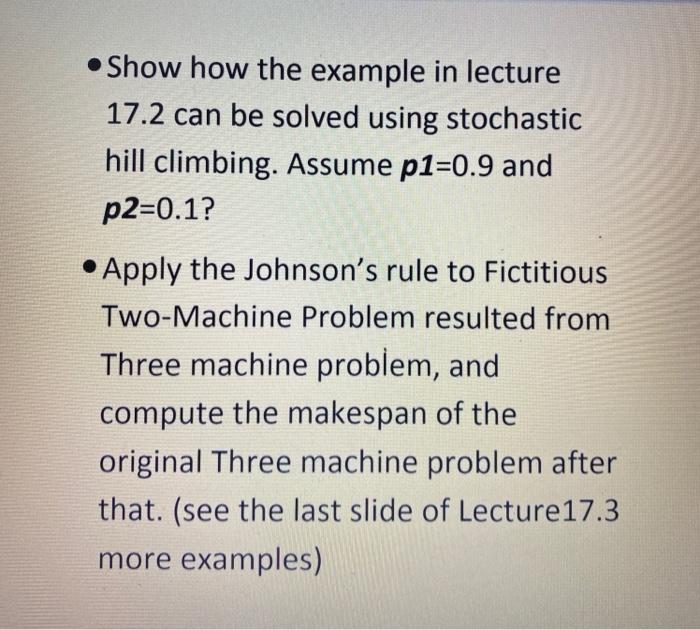•Show how the example in lecture 17.2 can be solved | Chegg.com