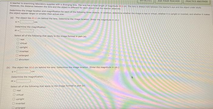 Solved MY NIE ASK YOUR TLACHER PRACTICE ANOTHER A teacher is | Chegg.com