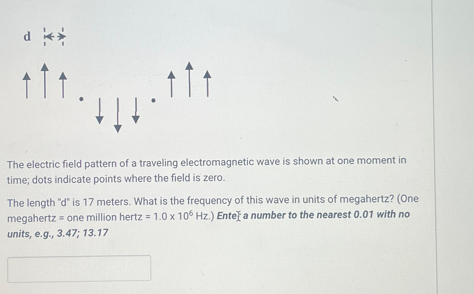 Solved d 1+1The electric field pattern of a traveling | Chegg.com