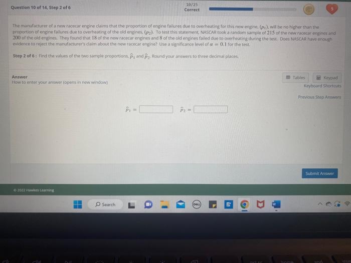 Solved 1. find the values of the two sample porotions, p^1 | Chegg.com