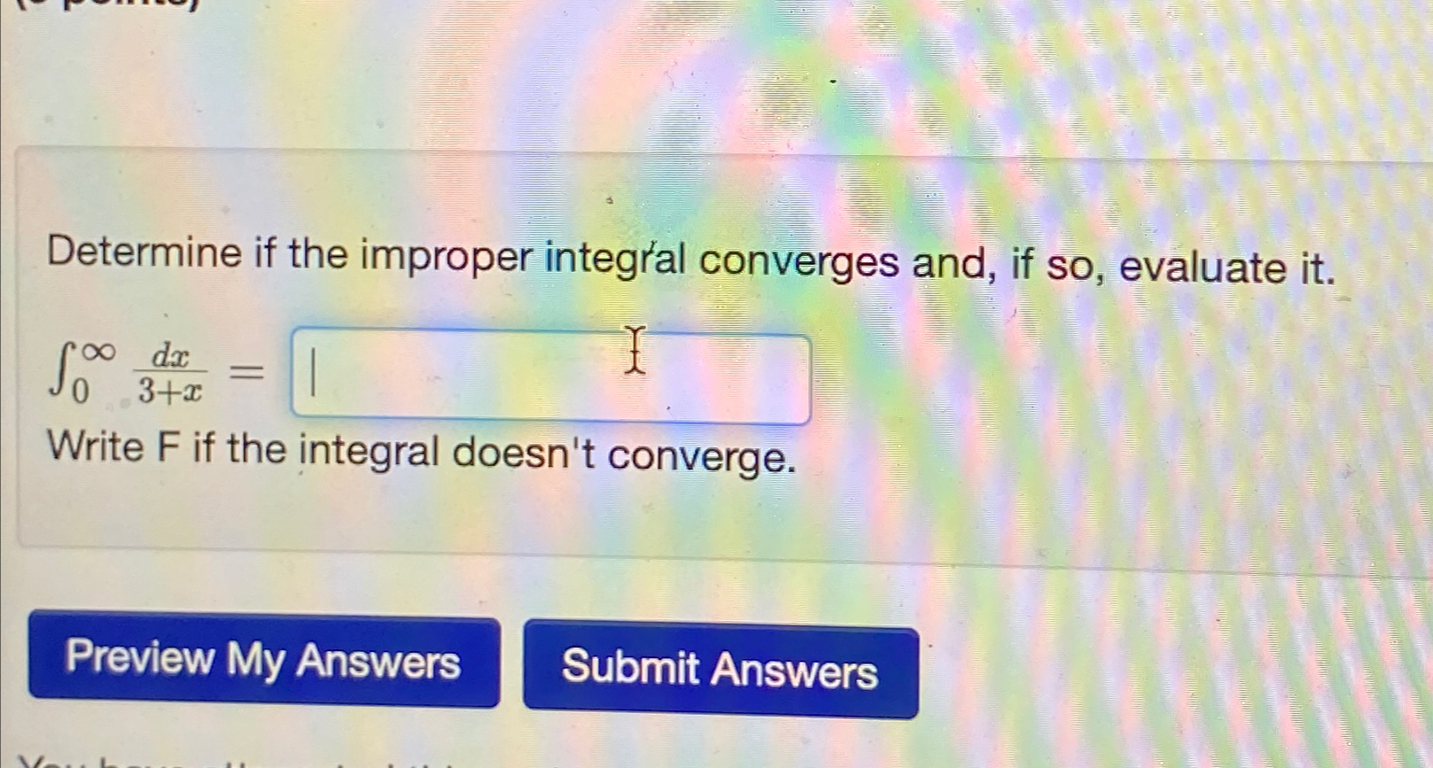 Solved Determine if the improper integral converges and, if | Chegg.com