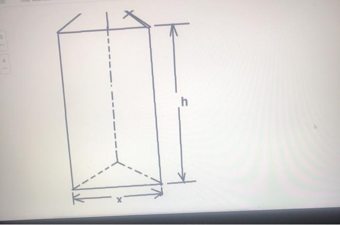 Solved A vertical container with an equilateral triangle | Chegg.com