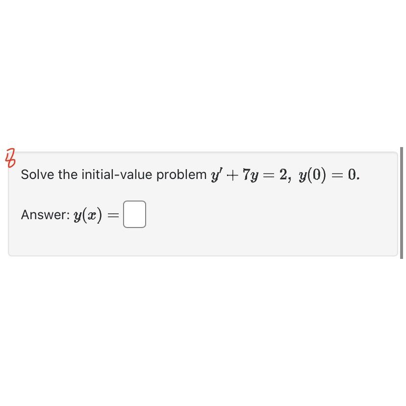 Solved 8Solve the initial-value problem | Chegg.com