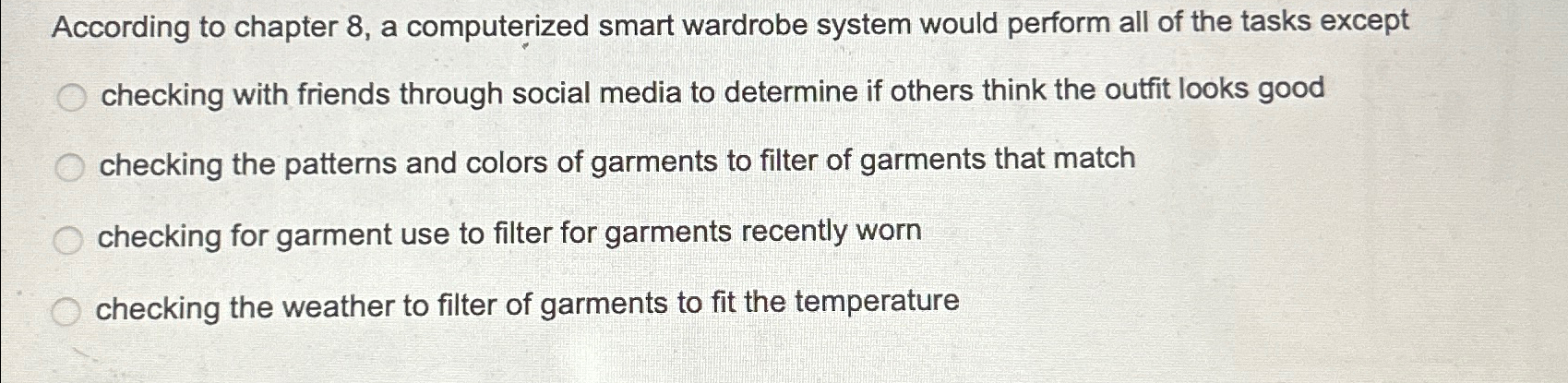 Solved According to chapter 8 , ﻿a computerized smart | Chegg.com