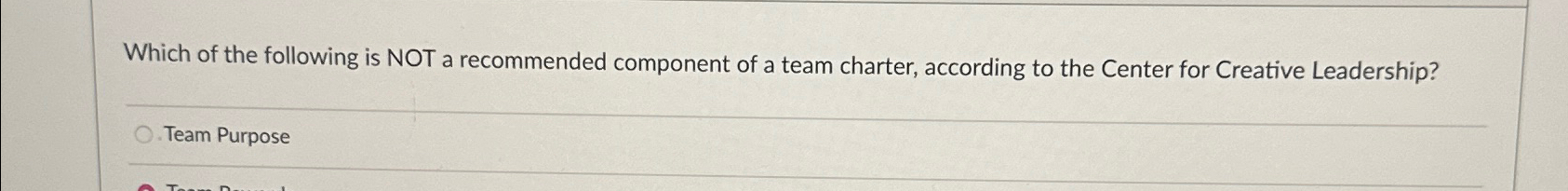 Solved Which of the following is NOT a recommended component | Chegg.com