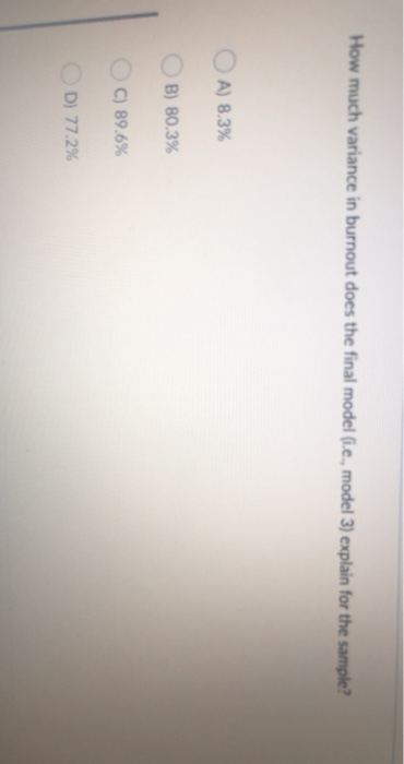 Solved .740 303 Model Summary Adjusted Std. Error of | Chegg.com