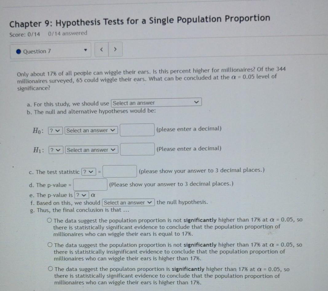 Solved Chapter 9: Hypothesis Tests for a Single Population | Chegg.com