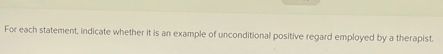 Solved For each statement, indicate whether it is an example | Chegg.com