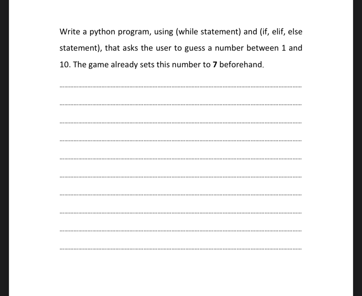 Solved Write A Python Program Using While Statement ﻿and 1586