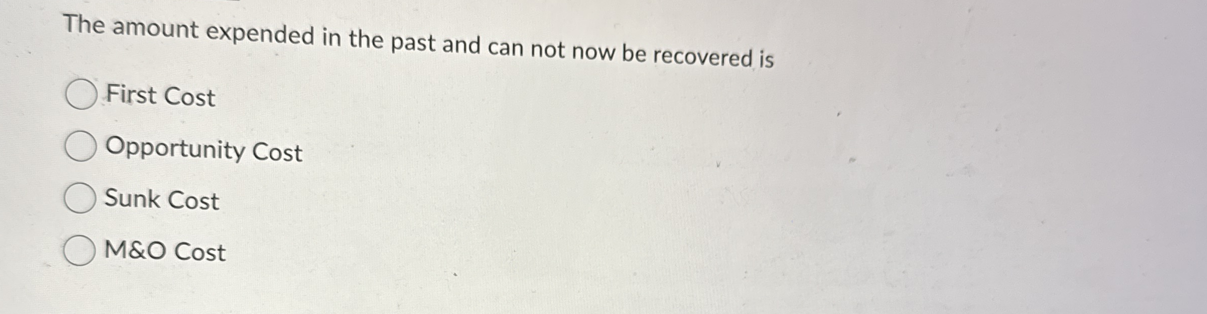 Solved The amount expended in the past and can not now be | Chegg.com