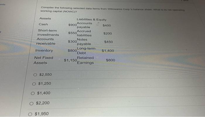 Solved ents Consider the following selected data items from | Chegg.com Solved ents Consider the following selected data items from | Chegg.com