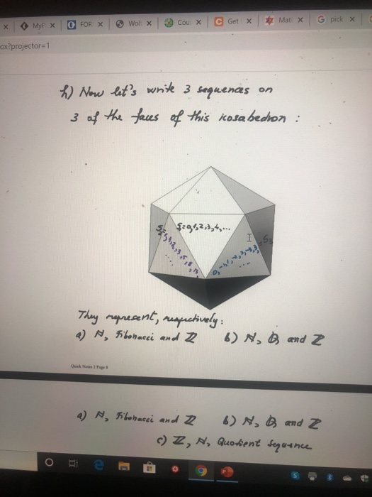 w?projector=1 a) kosahechon 6) Dodecahedron c) | Chegg.com