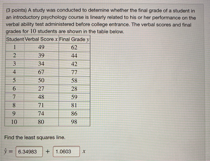 Solved (3 points) A study was conducted to detemine whether | Chegg.com Solved (3 points) A study was conducted to detemine whether | Chegg.com