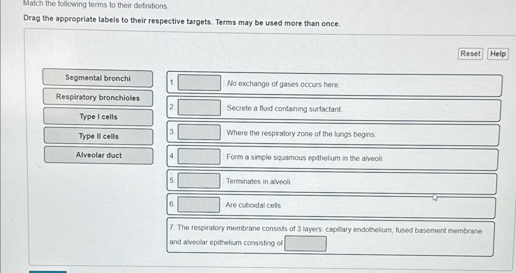 Solved Match the following terms to their definitions.Drag | Chegg.com