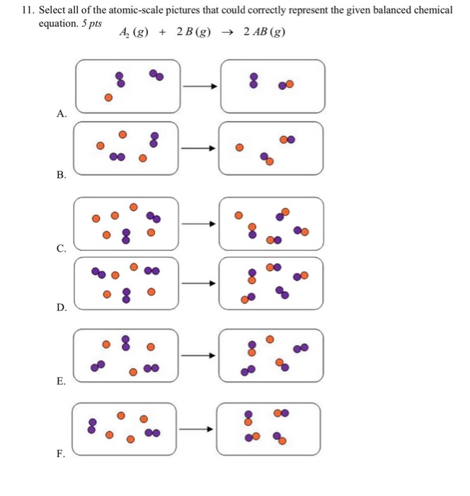 Solved 11. Select all of the atomic-scale pictures that | Chegg.com