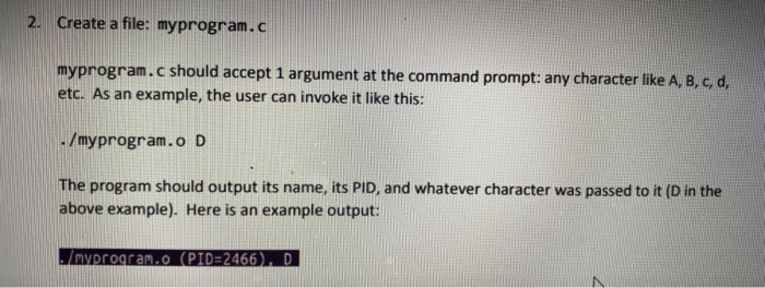 Solved 2 Create A File Myprogramc Myprogramc Should 7286