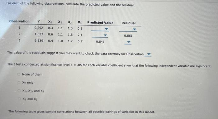 Solved Using data with N=40 observations, a student obtains | Chegg.com