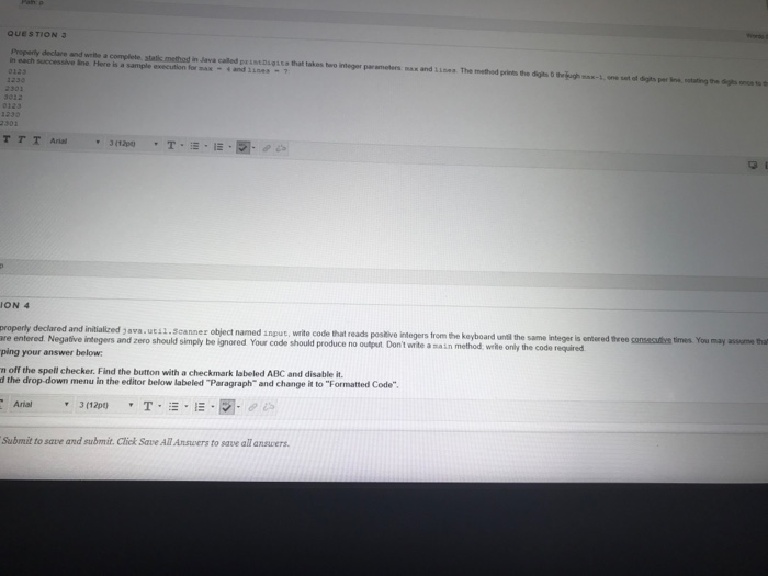 Solved QUESTION 3 in each sucesive ne Here is a sample | Chegg.com