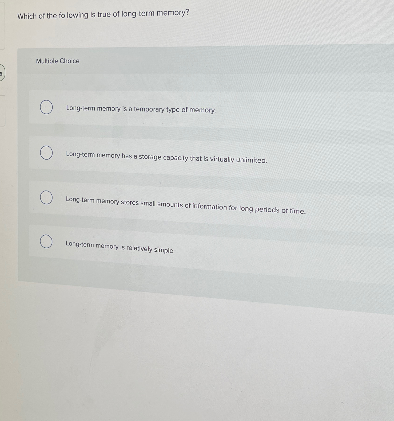 Solved Which of the following is true of long-term | Chegg.com