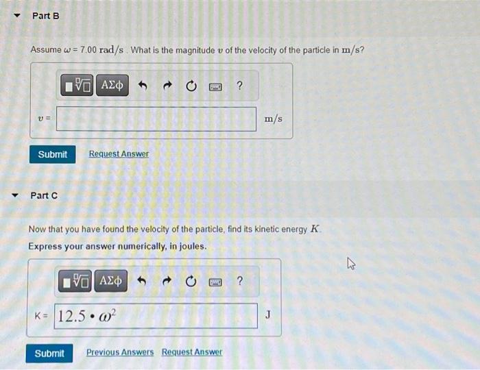 Solved Consider a particle of mass m=25.0 kg revolving | Chegg.com
