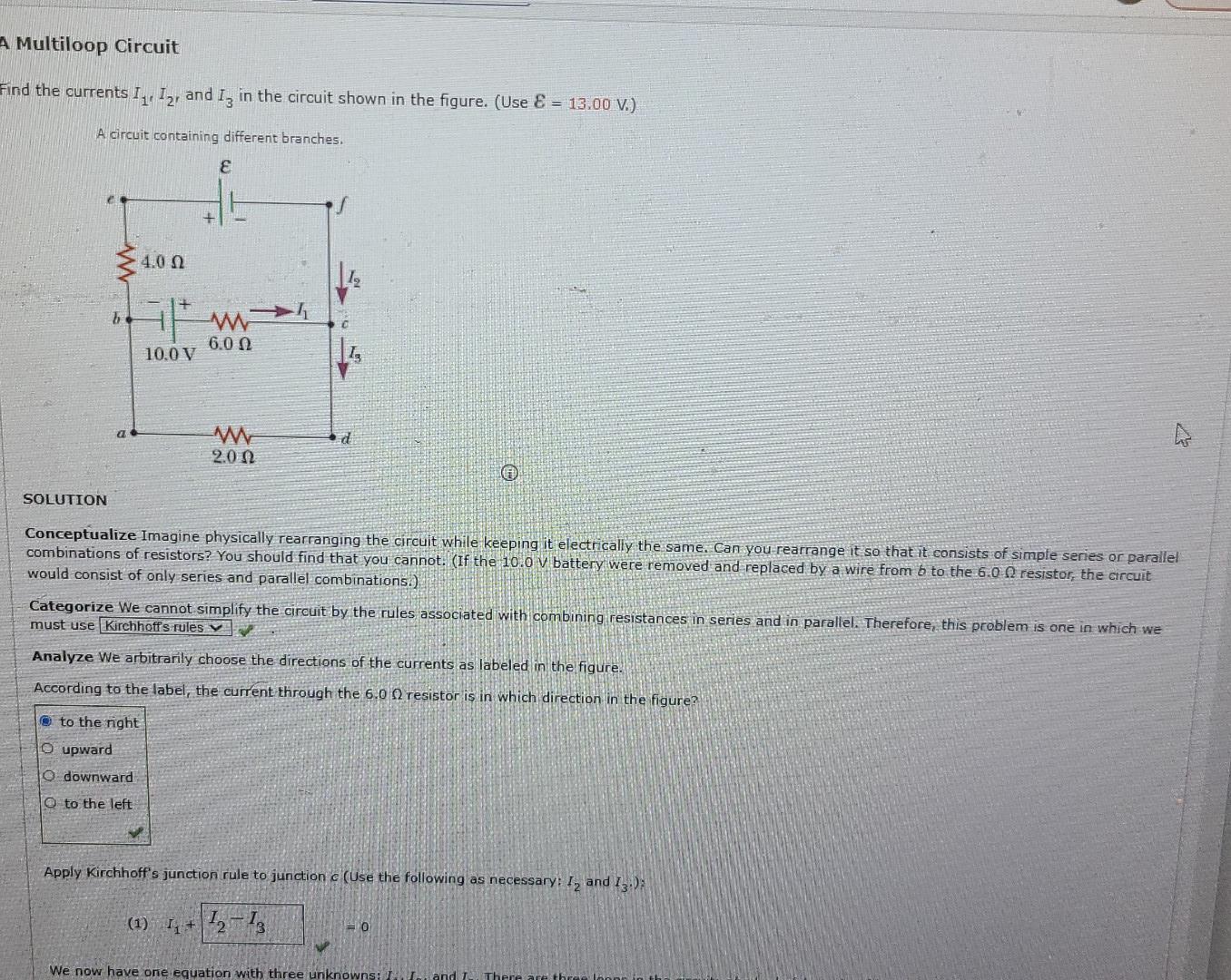 Solved A Multiloop Circuit Find the currents I, I, and Iz in | Chegg.com
