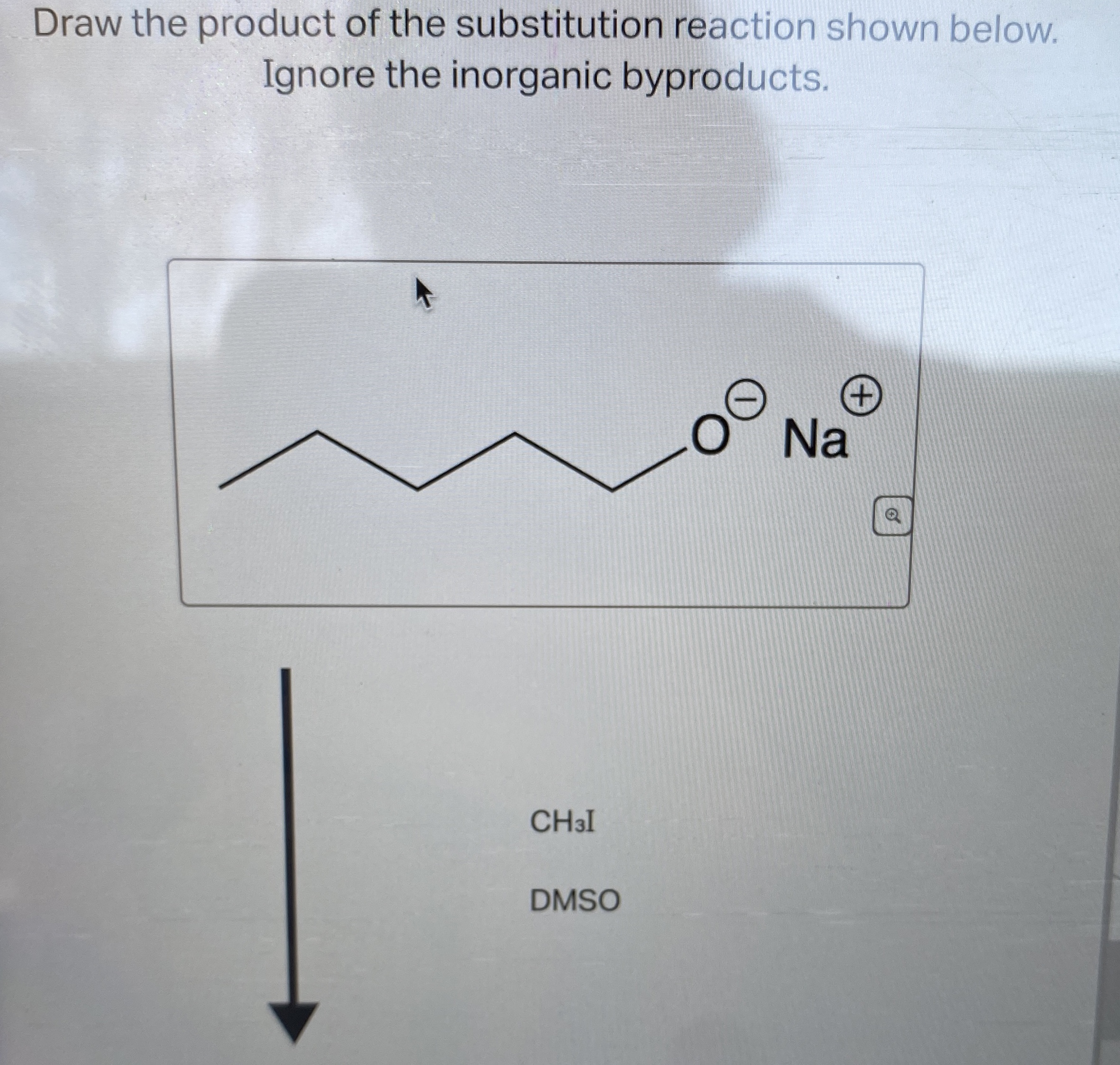 Solved Draw the product of the substitution reaction shown | Chegg.com