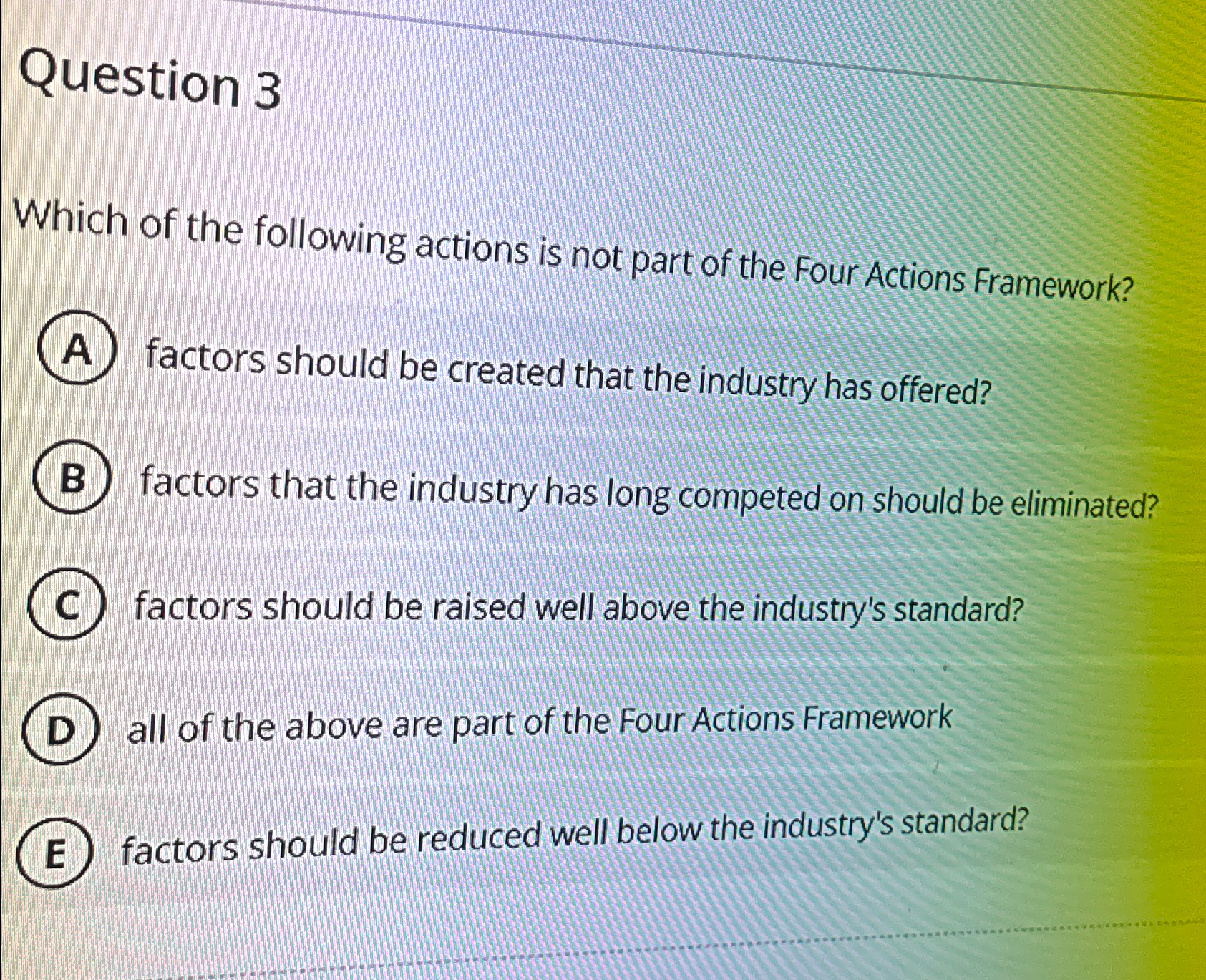 Solved Question 3Which of the following actions is not part | Chegg.com
