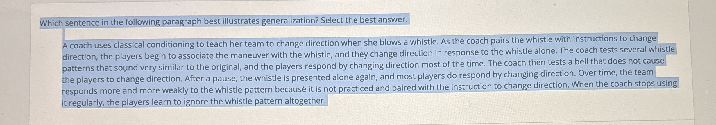 Solved Which sentence in the following paragraph best | Chegg.com