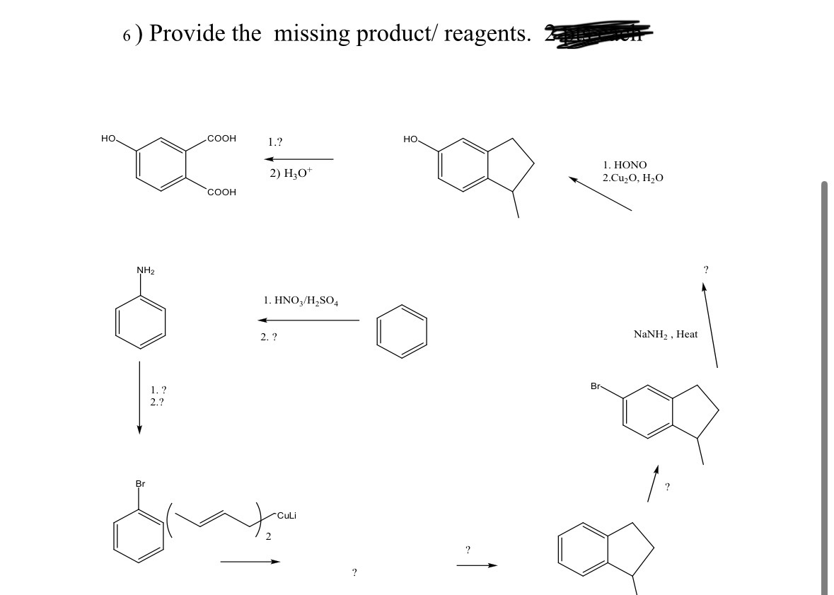 Provide the missing product/ ﻿reagents.1.?2.?NaNH2, | Chegg.com