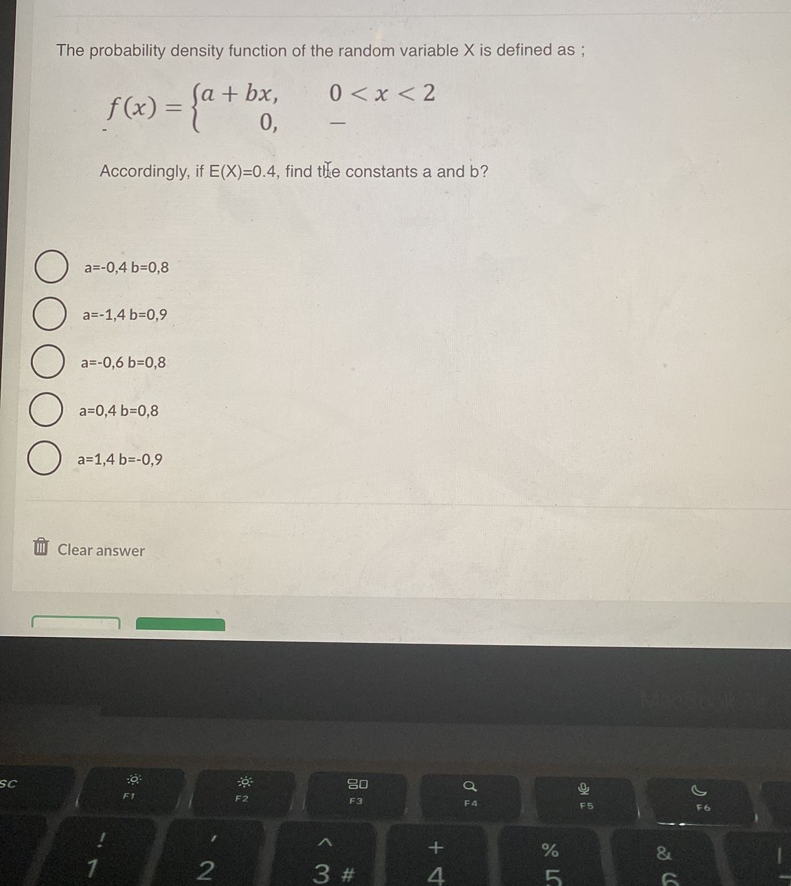 Solved The probability density function of the random | Chegg.com
