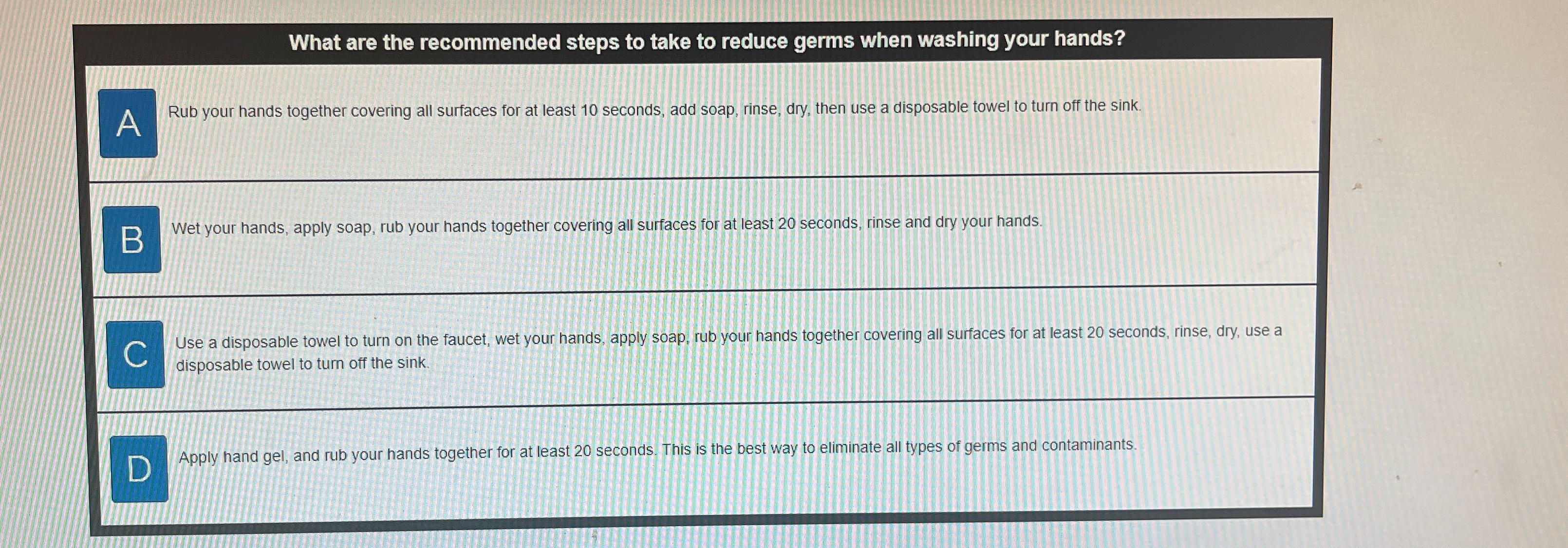 Solved What are the recommended steps to take to reduce | Chegg.com