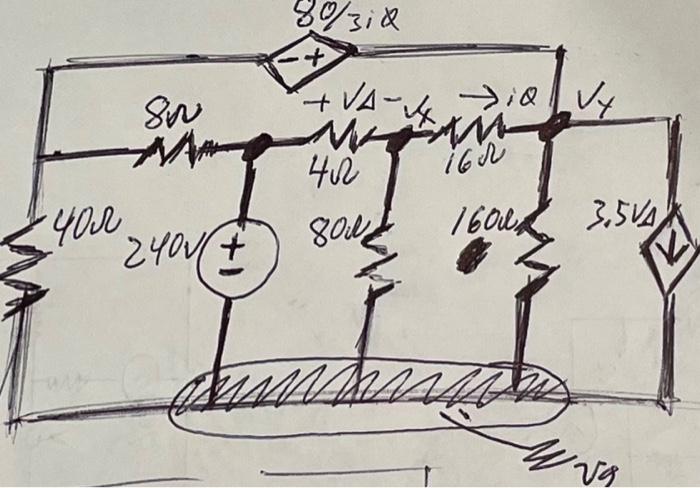 Solved Determine Vx and Vy by investigating power | Chegg.com