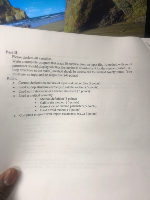 Solved Part IV Write a programming segment using a For Loop | Chegg.com