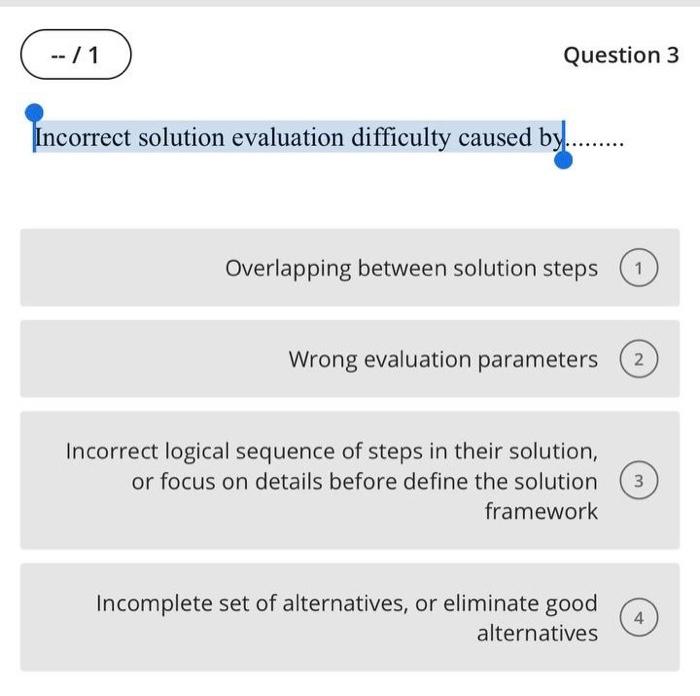 Solved Question 3 Overlapping between solution steps Wrong | Chegg.com