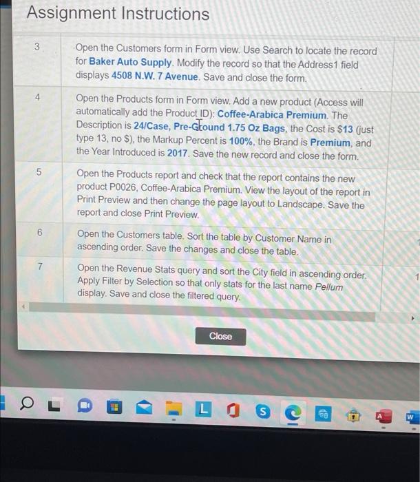 Assignment Instructions Use arrow keys to scroll the | Chegg.com