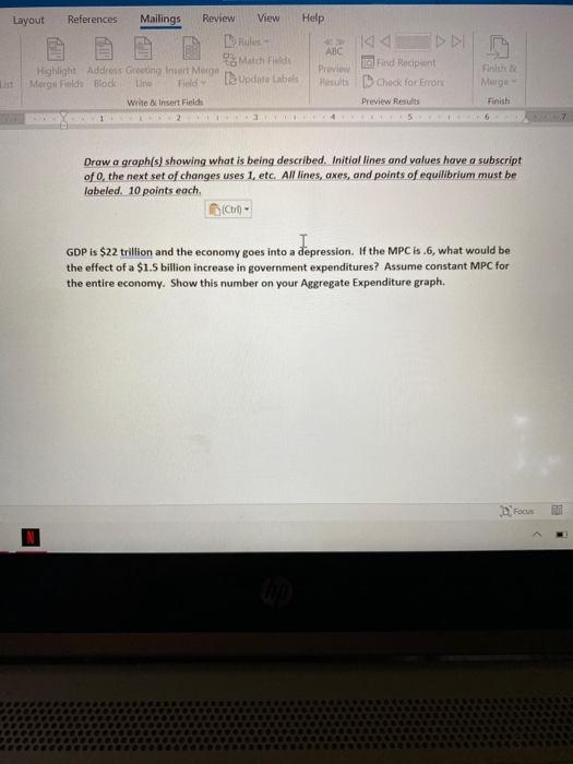 Solved Layout References Mailings Review View Help! Rules | Chegg.com