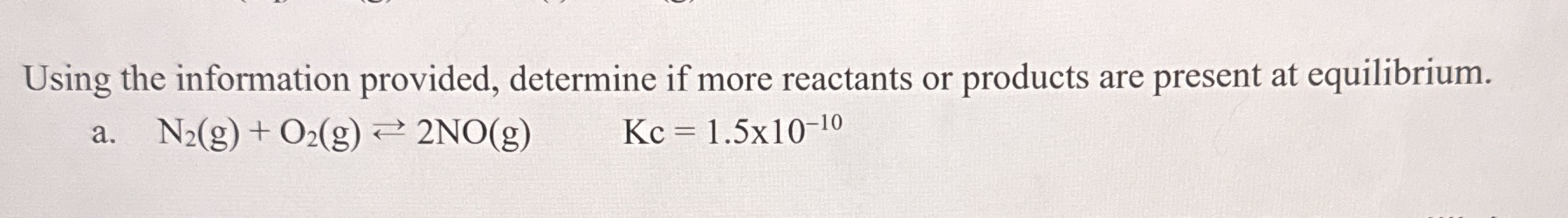 Solved Using the information provided, determine if more | Chegg.com