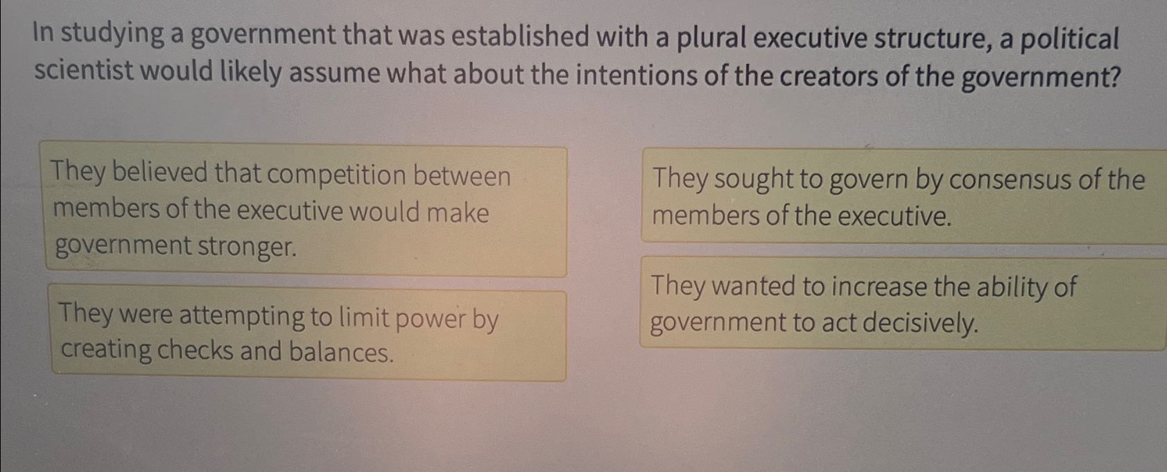 Solved In studying a government that was established with a | Chegg.com