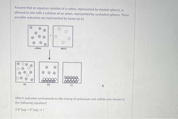 Solved Assume that an aqueous solution of a cation, | Chegg.com