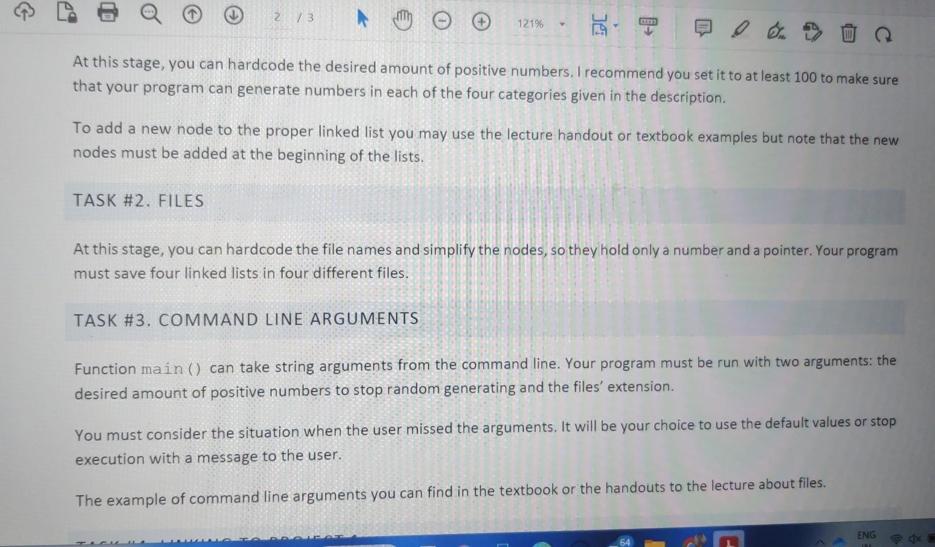 Solved You must write a C program that generates random | Chegg.com