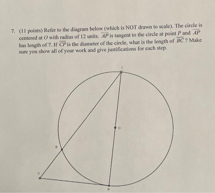 Solved 7. (11 points) Refer to the diagram below (which is | Chegg.com