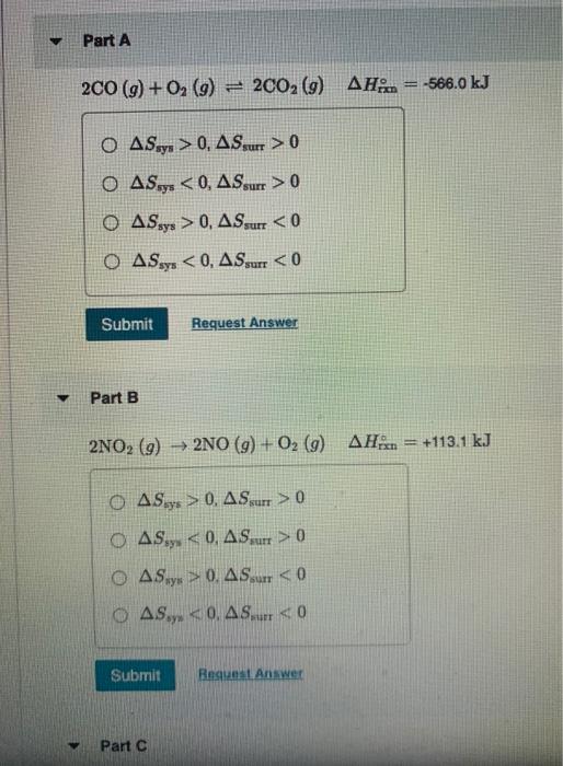 Solved Without doing any calculations, determine the sign of | Chegg.com