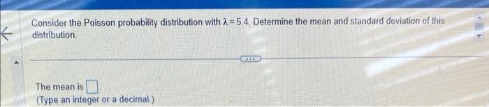 Solved Consider the Poisson probability distribution with | Chegg.com