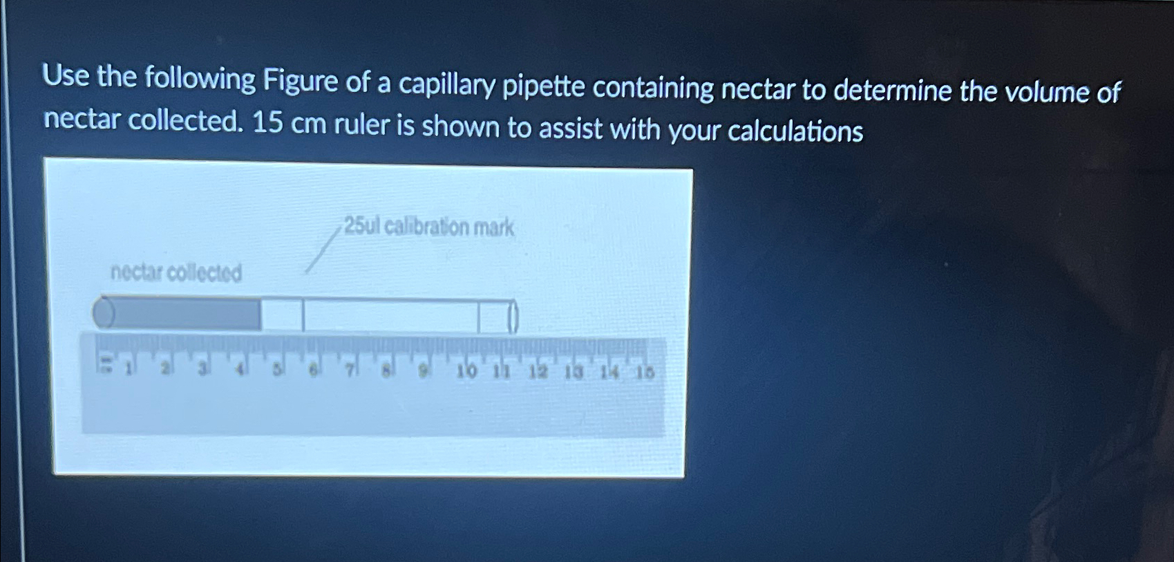 Solved Use the following Figure of a capillary pipette | Chegg.com