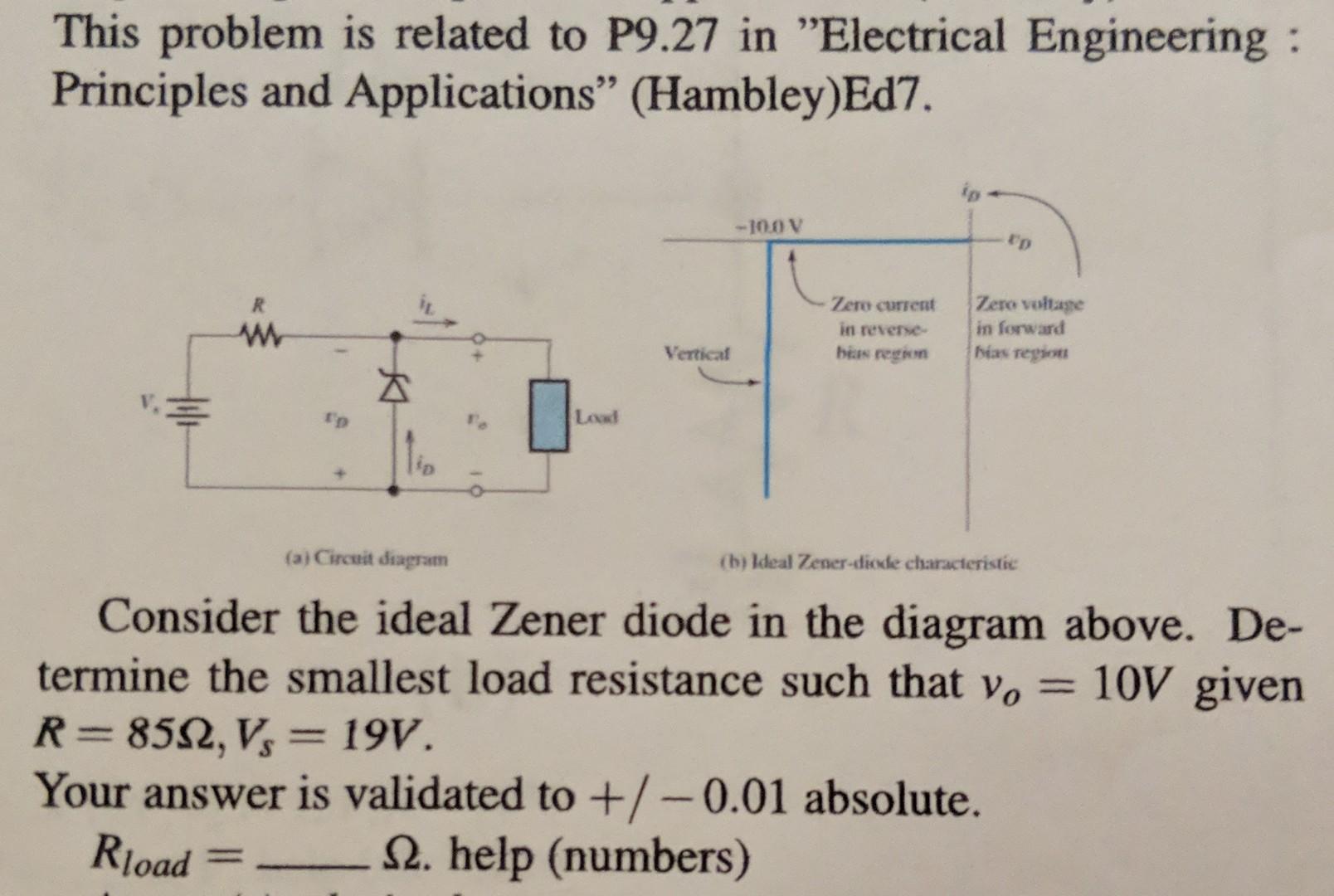 Solved This problem is related to P9.27 in "Electrical | Chegg.com