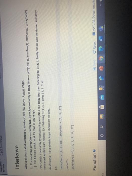 CHALLEN ACTIVITY 10.6.2 Interlegt Interleave Write a | Chegg.com