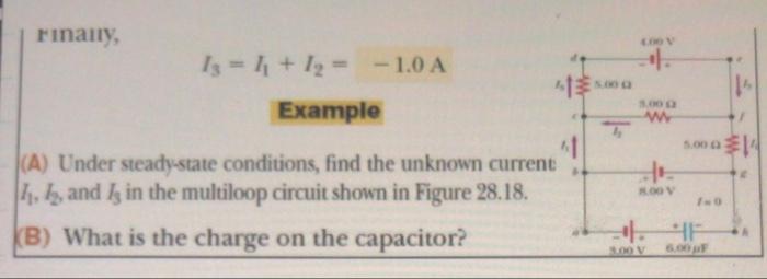 Under steady-state conditions, ﬁnd the unknown | Chegg.com