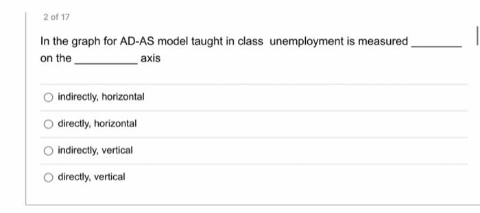 Solved 1 of 17 On every point of the vertical LRAS curve we | Chegg.com